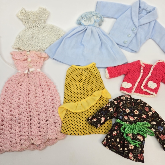 Barbie | Toys | Barbie Clothes Set 7 Pieces Crochet Vintage Handmade ...